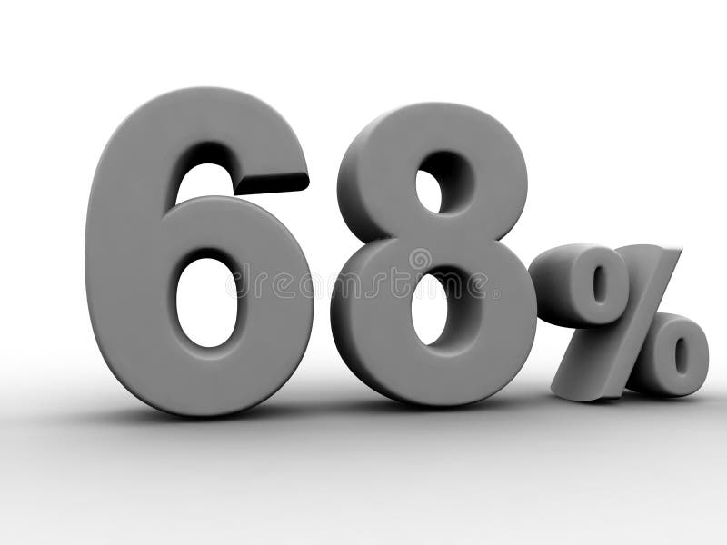 68 Percent stock illustration. Illustration of interest - 2466026