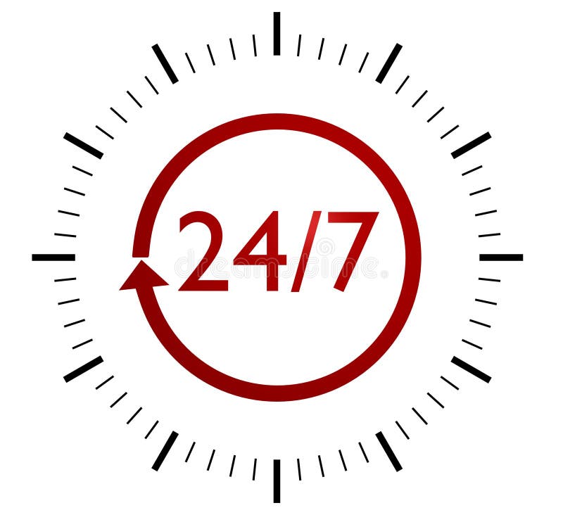 7 24 tecken stock illustrationer. Illustration av mottagande - 13958142