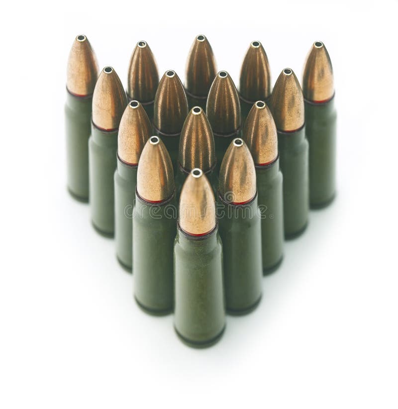 7.62 rounds #2 stock photo. Image of bullet, round, rounds - 304962