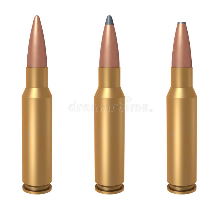 7.62mm bullet stock illustration. Illustration of ammo - 11569711