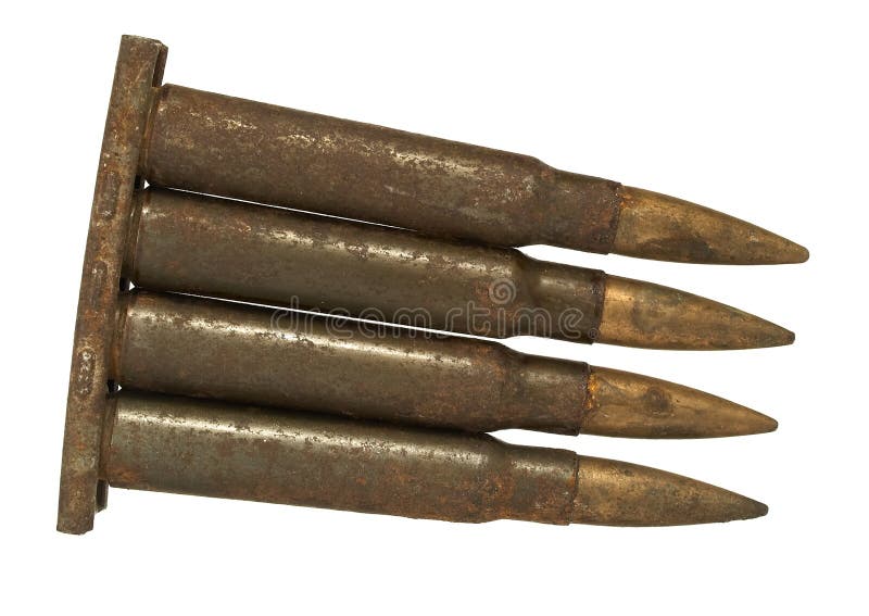 7.92 X 57 Viejos - Municiones Aisladas Imagen de archivo - Imagen de ...