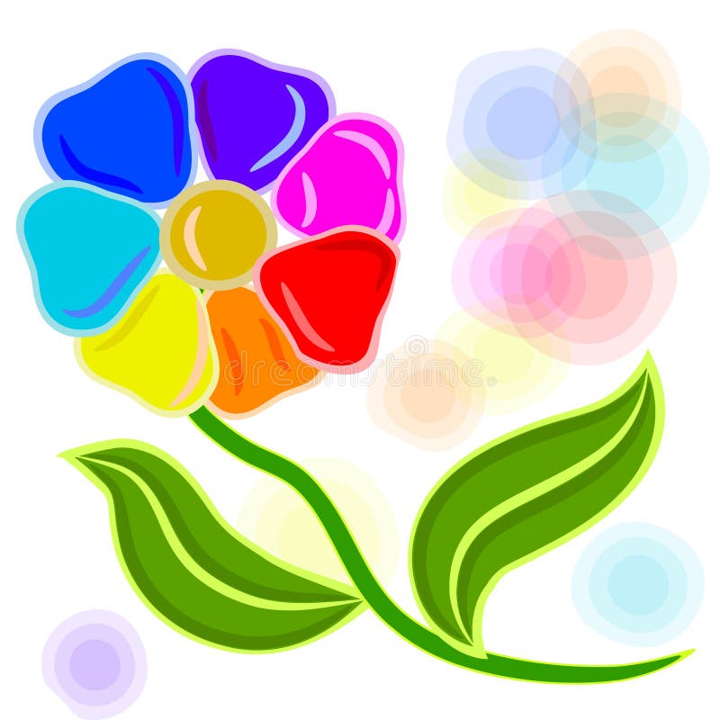 7 flower stock vector. Illustration of swirl, flower - 11755904