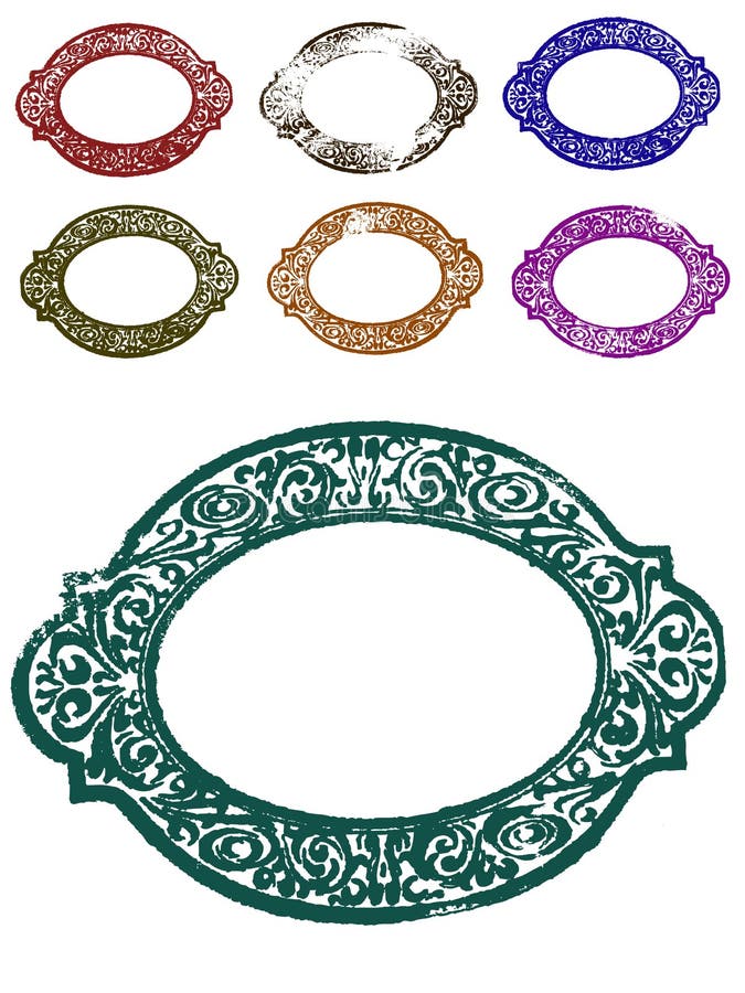 7 Ornate Borders stock vector. Illustration of design - 3384597