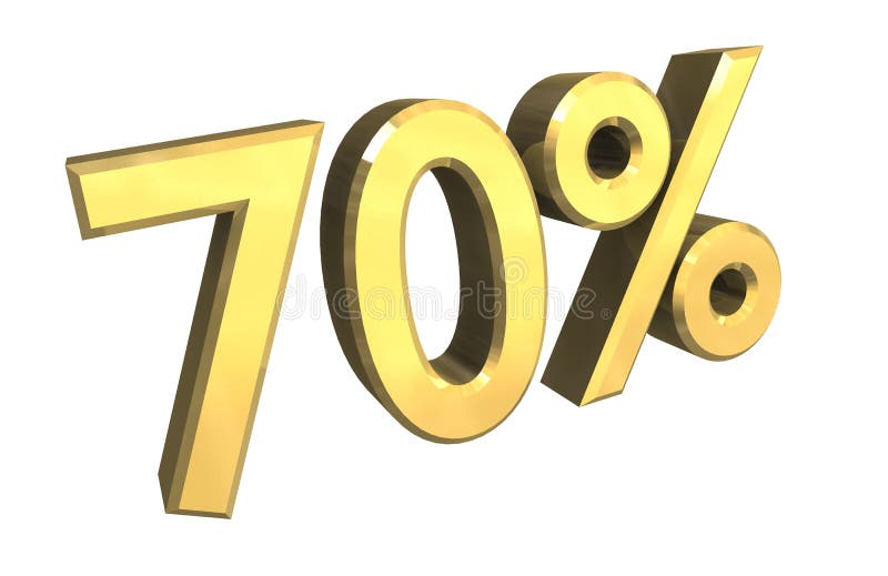 70 Percent stock illustration. Illustration of revenue - 2466040