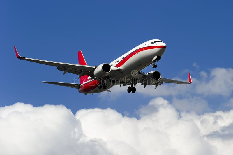 Boeingflygplan arkivfoto. Bild av klaff, klaffar, passagerare - 3205918