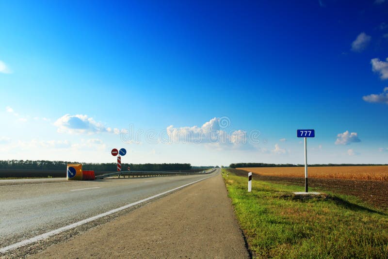 777 kilometre stock photo. Image of fence, area, horizon - 12154360