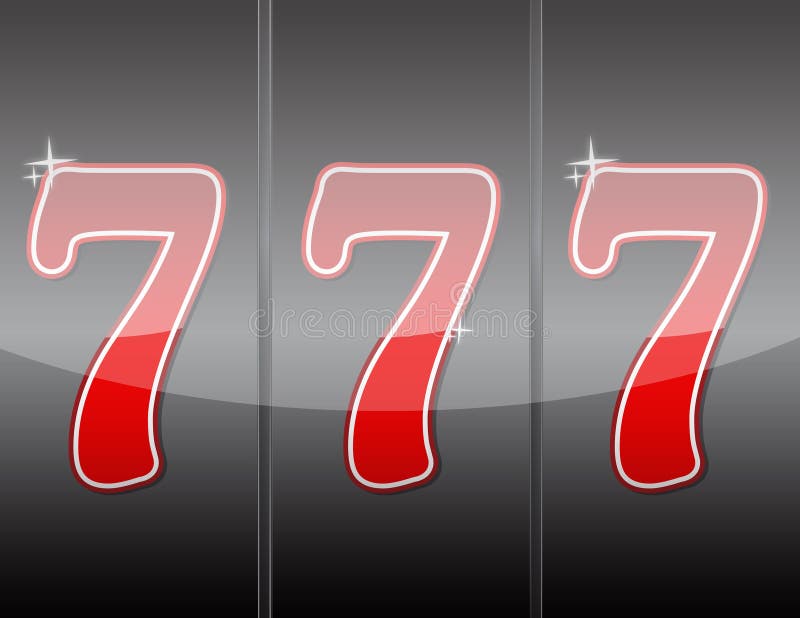 777. Winning in Slot Machine. Stock Vector - Illustration of slot ...