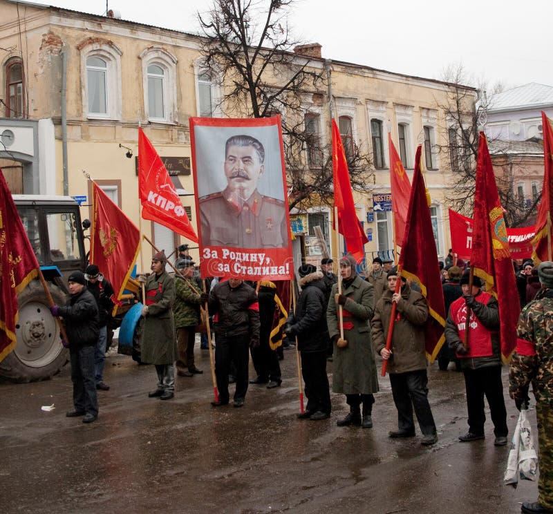 7th of November Communist Demonstration Editorial Stock Photo - Image ...