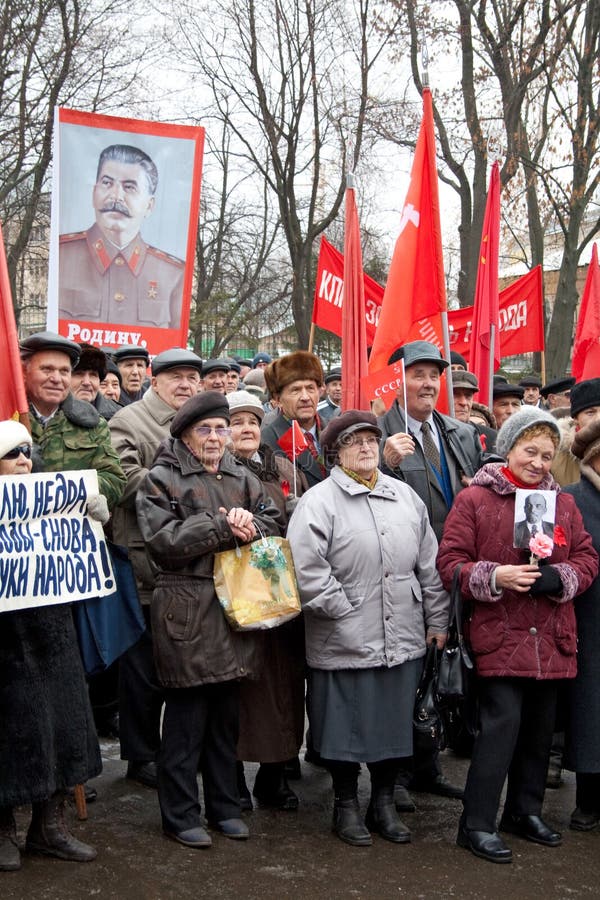 7th of November Communist Demonstration Editorial Stock Photo - Image ...