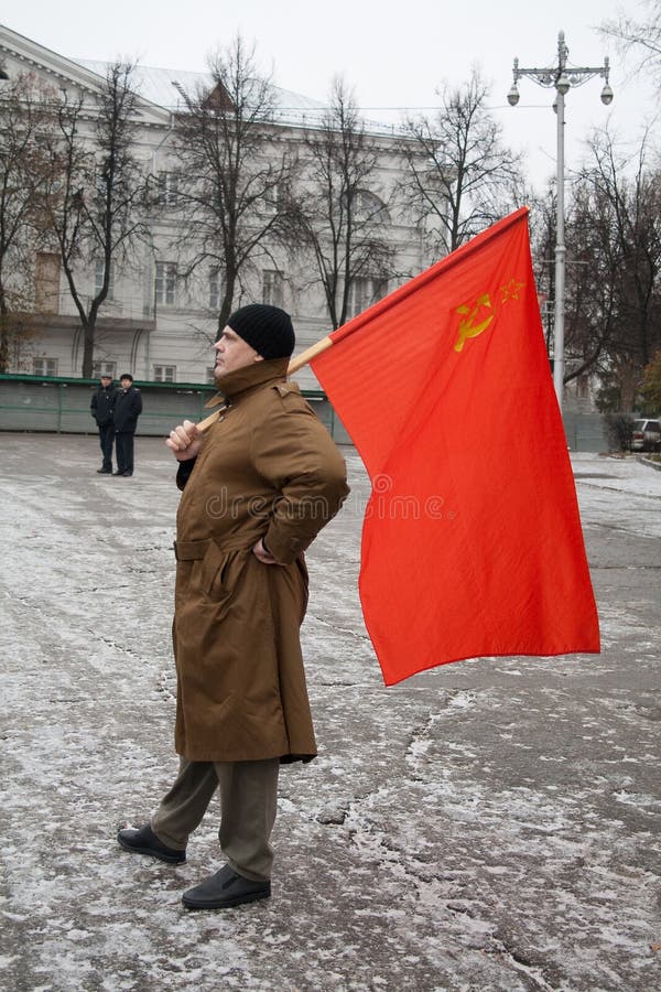 7th of November Communist Demonstration Editorial Stock Photo - Image ...