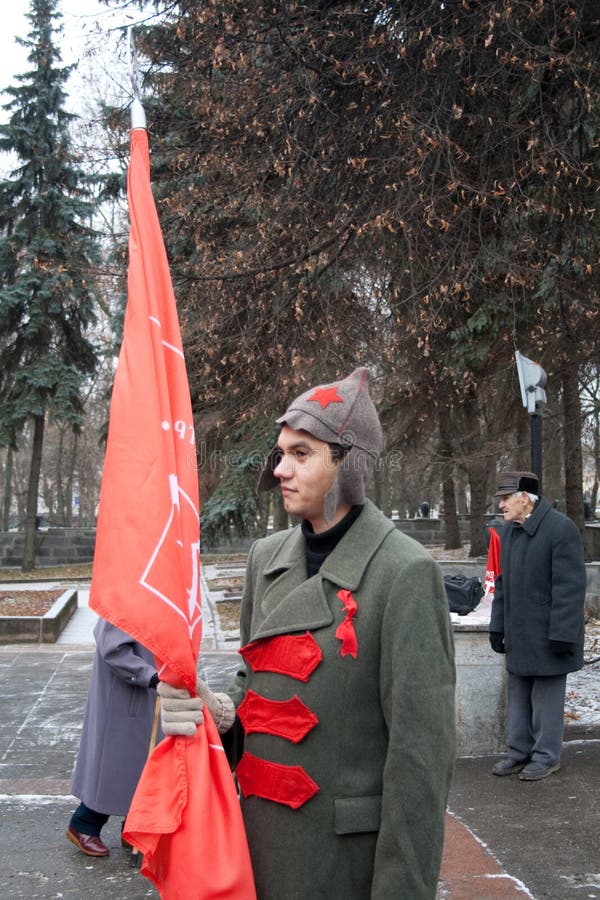 7th of November Communist Demonstration Editorial Stock Photo - Image ...