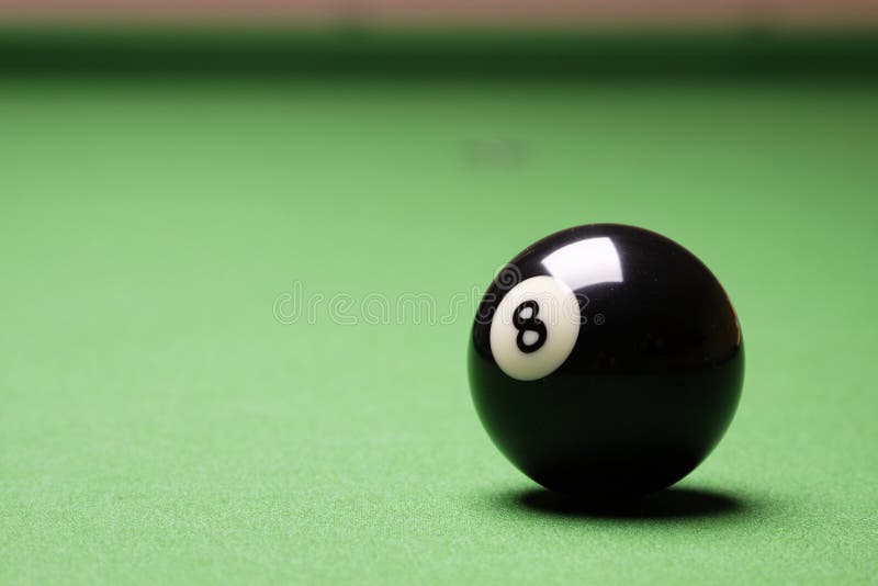 8 Ball on Pool Table stock photo. Image of solids, sport - 2670242
