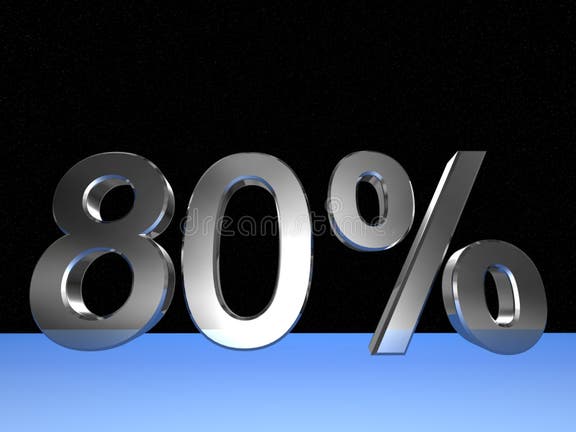 80 Percentage 3d Stock Illustrations – 1,540 80 Percentage 3d Stock ...