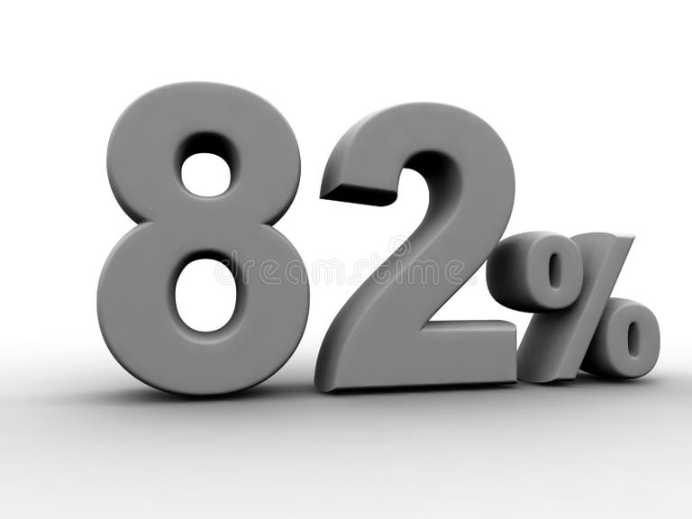 82 Percent stock illustration. Illustration of balance - 2466075