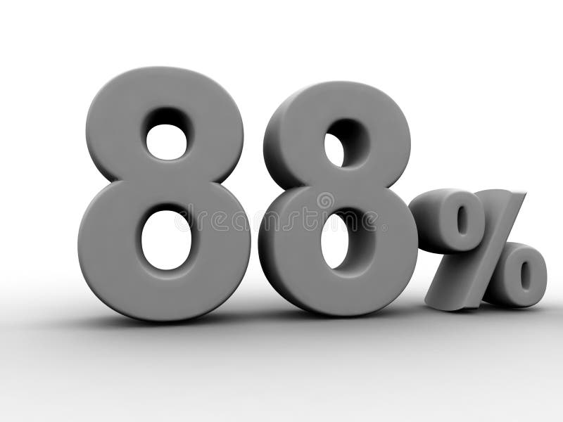 88 Percent stock illustration. Illustration of investment - 2466111