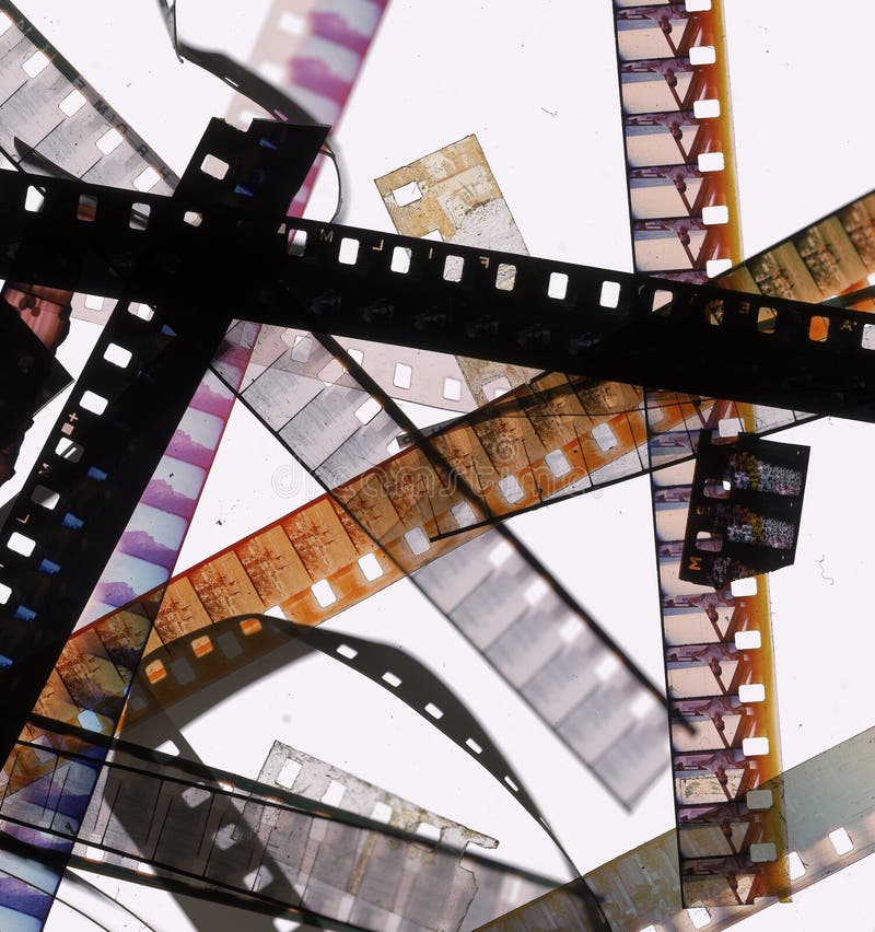 8mm film bits stock image. Image of sprocket, movie, footage - 469583