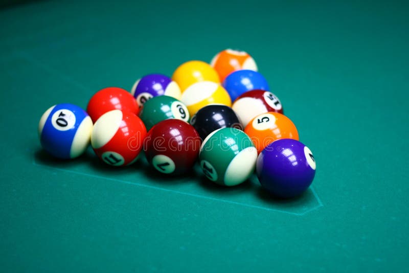 9-Ball Rack of Billiard Balls Stock Image - Image of pool, game: 4798709