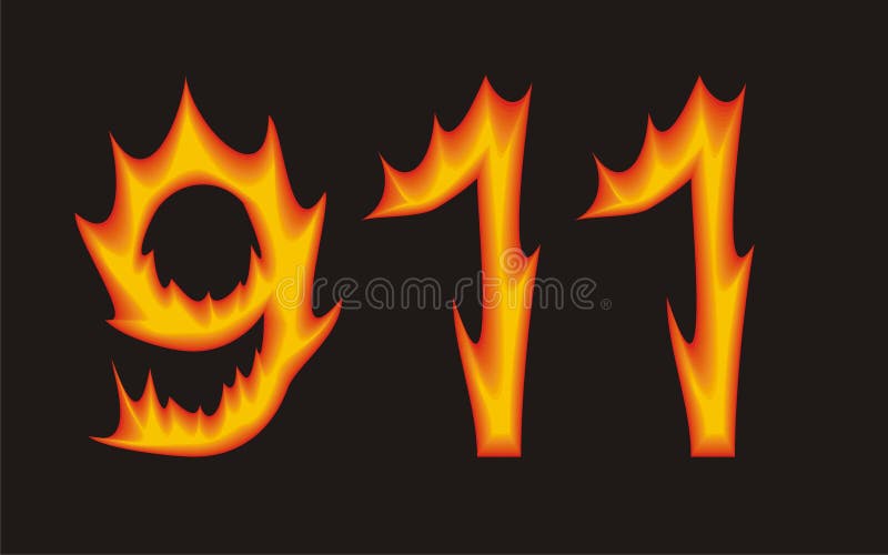 911 stock vector. Illustration of black, vector, symbol - 6309570