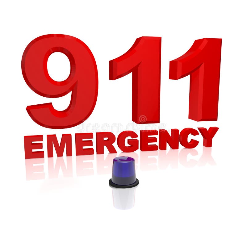 911 emergency stock illustration. Image of ambulance - 12116720