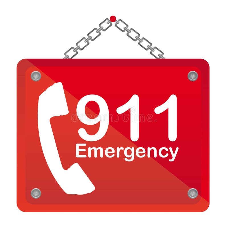 911 emergency stock vector. Illustration of call, number - 22449219