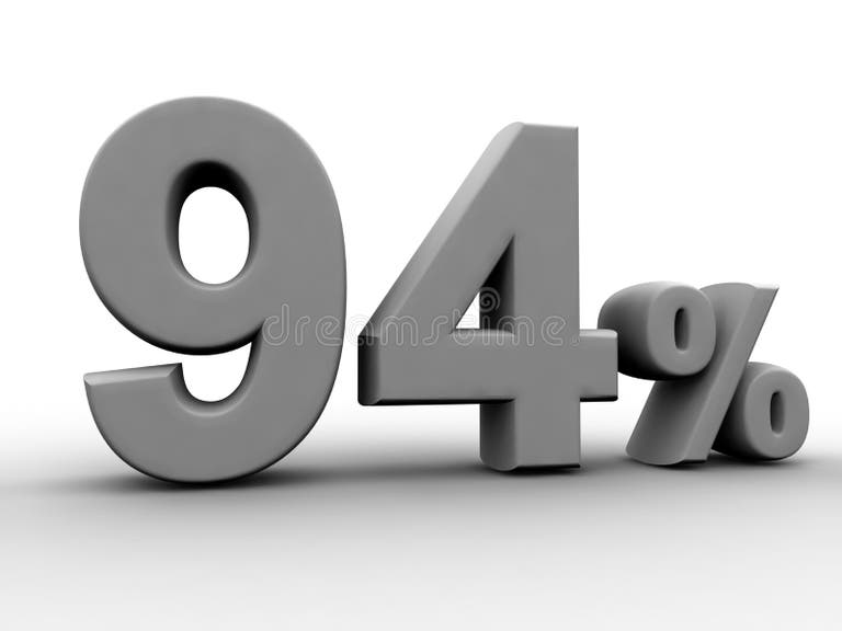 94 Percent stock illustration. Illustration of business - 2466139