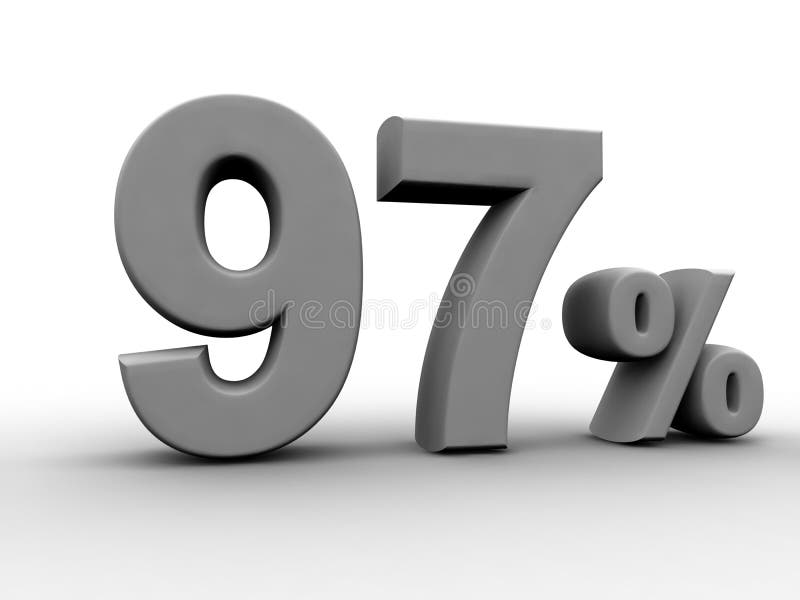 3 Percent stock illustration. Illustration of money, promotion - 2465134