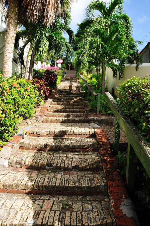 99 Steps St. Thomas, US Virgin Island (USVI) Stock Photo - Image of ...