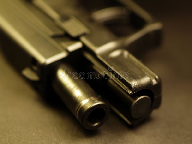 9mm Gun With The Slide Back Picture. Image: 5597337