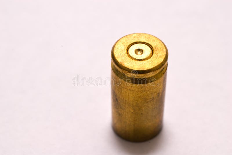 9mm shell casing stock photo. Image of white, revolver - 11261130