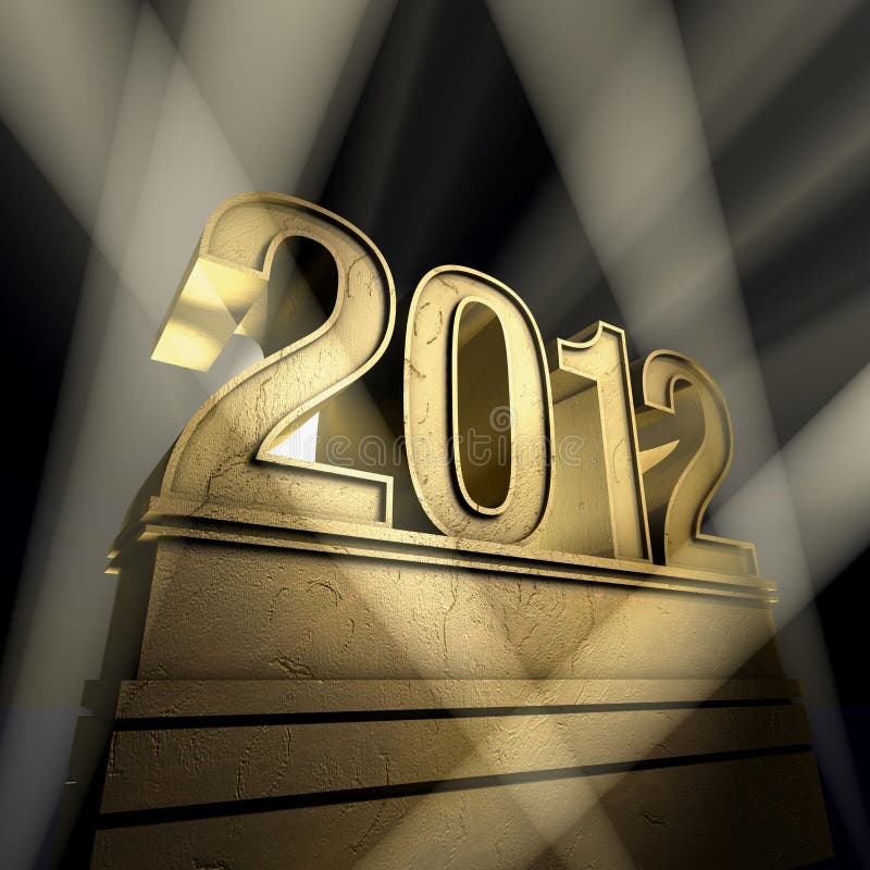 Año 2012 stock de ilustración. Ilustración de proyector - 17792949