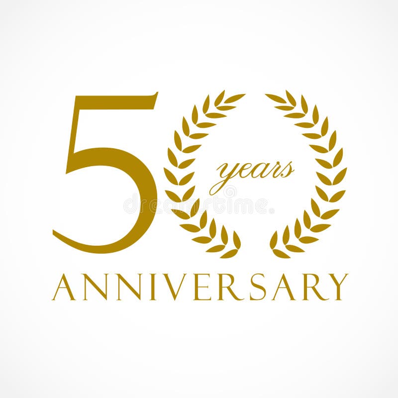 Plantilla De Diseño De Celebración De 50 Años Logo Del 50º Aniversario ...