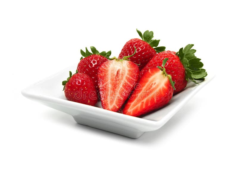 3 fresas perfectas imagen de archivo. Imagen de postre - 24410905