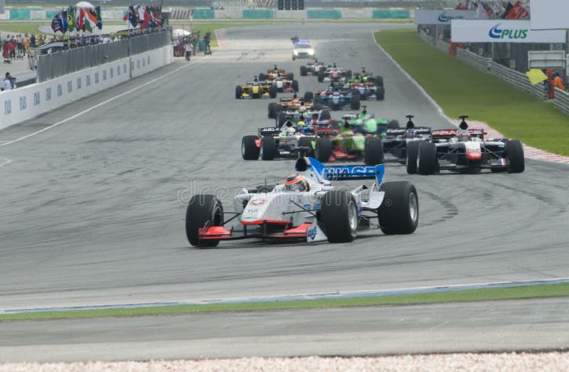 A1 Teams Racing at the Start of A1GP Race. Editorial Stock Photo ...