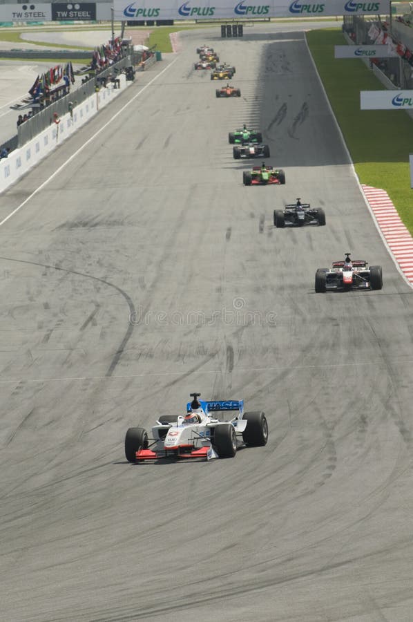 A1 Teams Racing at the Start of A1GP Race. Editorial Stock Photo ...