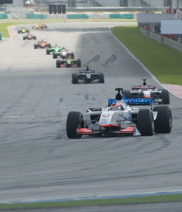 A1 Teams Racing at the Start of A1GP Race. Editorial Stock Photo ...