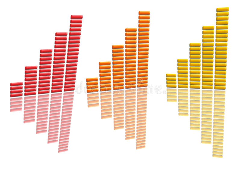 A4 Distorted Graphs Collection Red Orange Yellow Picture. Image: 4279221