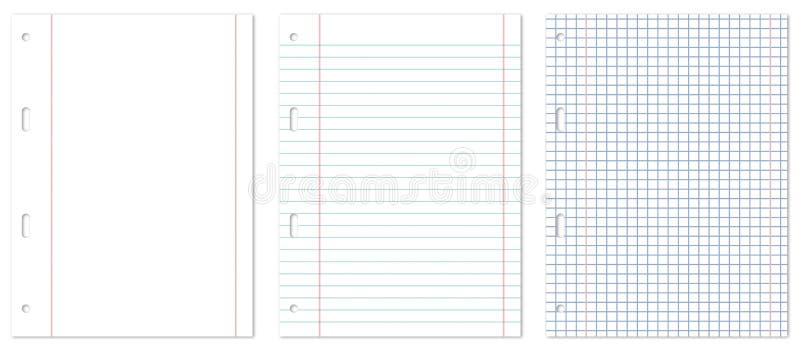 A5 Paper Sheets stock illustration. Illustration of note - 19887995