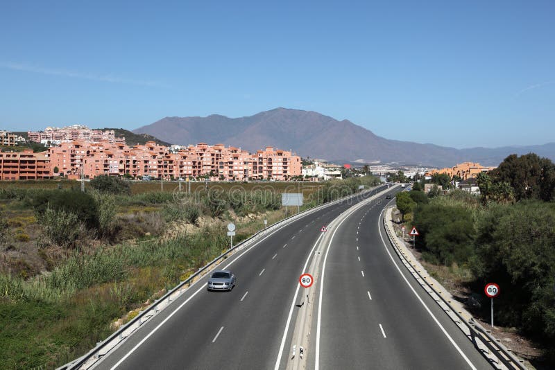 A7 Motorway Near Manilva, Spain Stock Photo - Image of manilva ...