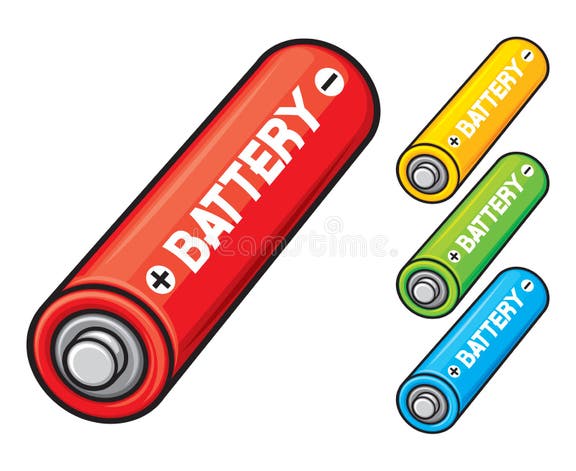 AA batteries stock vector. Illustration of energy, battery - 49054903