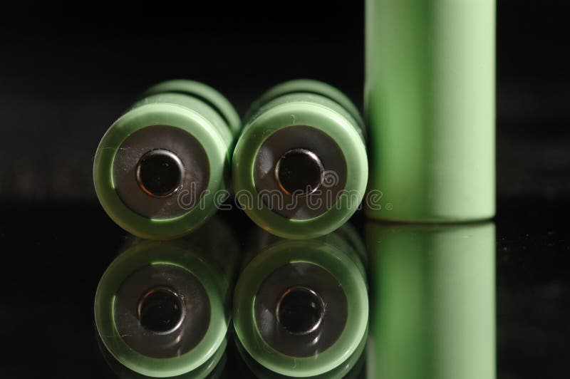 AA battery stock photo. Image of cell, green, font, close - 11563464