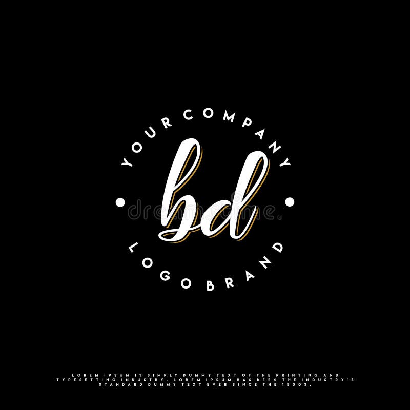 BD Initial Signature Handwriting Template. Initial Letter Signature ...