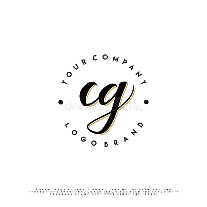CG Initial Signature Handwriting Template. Initial Letter Signature ...