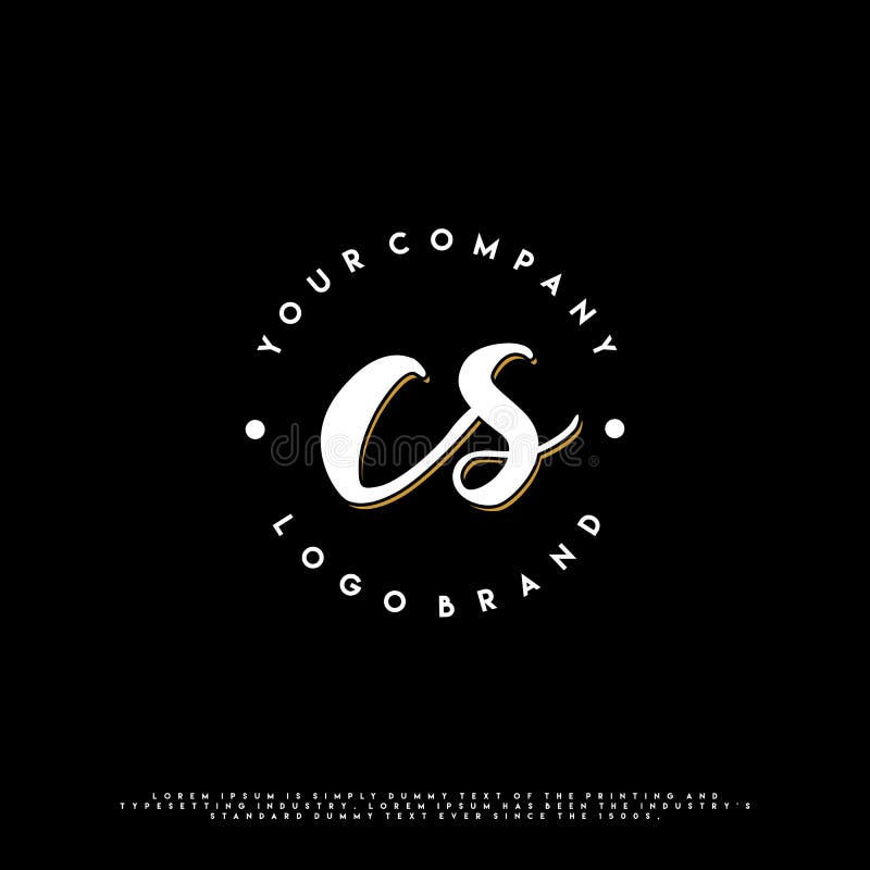 CS Initial Signature Handwriting Template. Initial Letter Signature ...