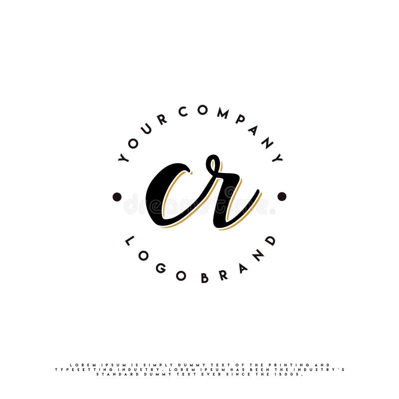 CR Initial Signature Handwriting Template. Initial Letter Signature ...