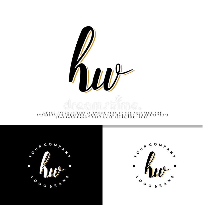 HW Initial Signature Handwriting Template. Initial Letter Signature ...