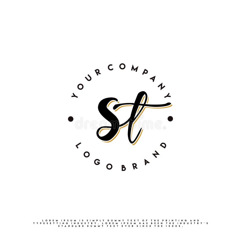 ST Initial Signature Handwriting Template. Initial Letter Signature ...