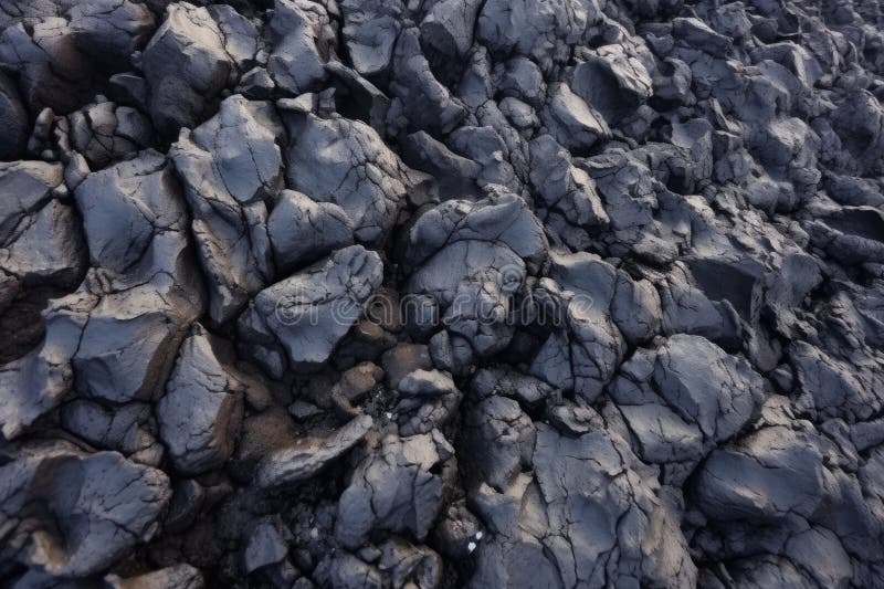 Aa Lava with Rough, Jagged Surface Stock Image - Image of geology ...