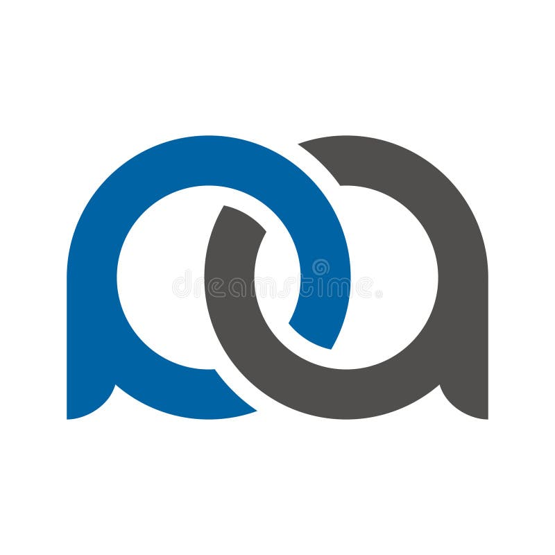 Aa Letter Link Logo Template Stock Vector - Illustration of finance ...