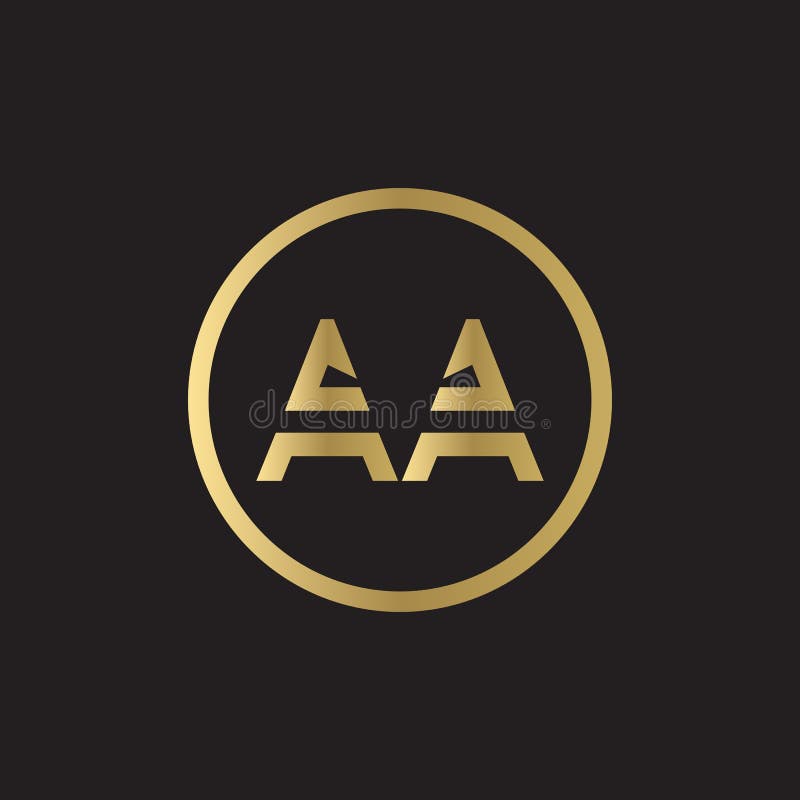 AA Logo Design Business Typography Vector Template. Creative Linked ...
