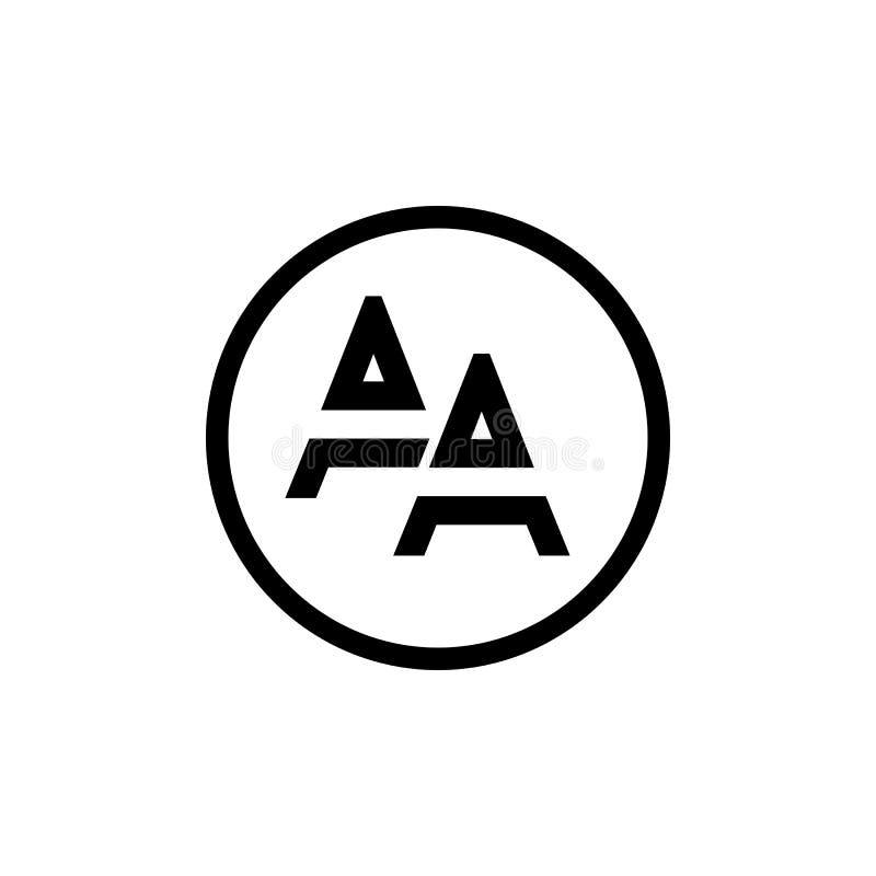 AA Logo Design Business Typography Vector Template. Creative Linked ...